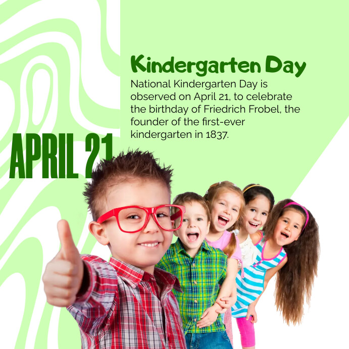 Plantilla de National Kindergarten Day Instagram Template | PosterMyWall