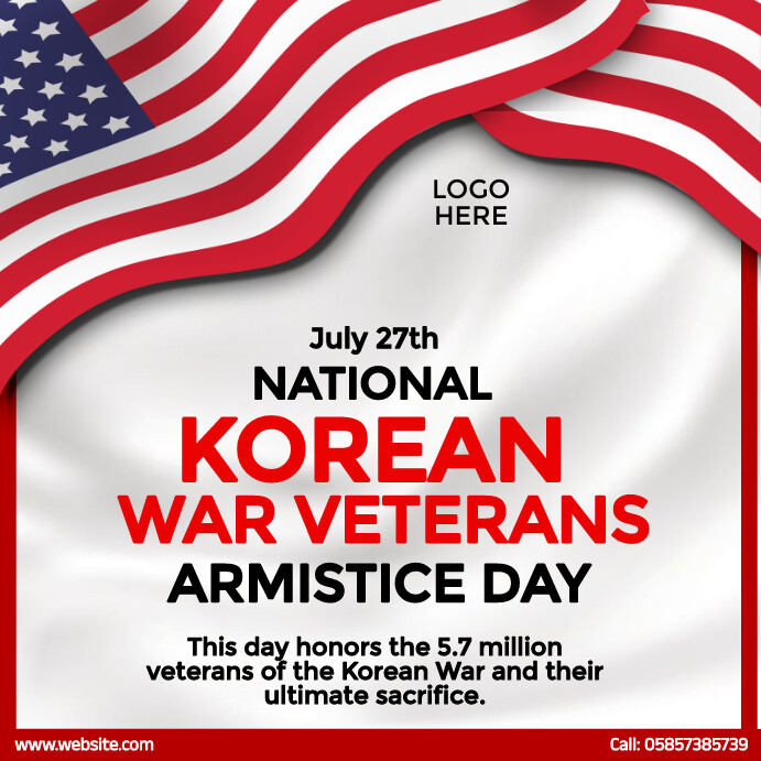 National Korean War Veterans Armistice Day Template | PosterMyWall