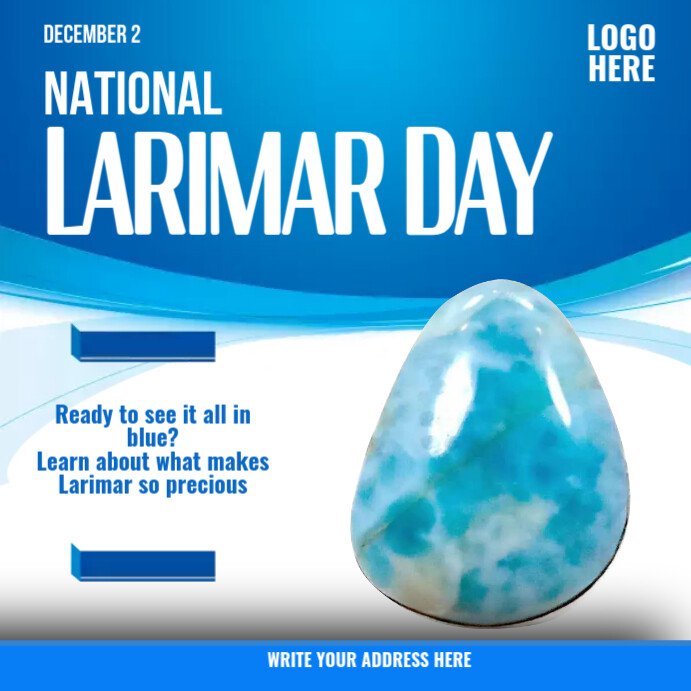 national larimar day Template | PosterMyWall