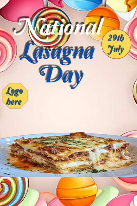 National lasagna day Template | PosterMyWall