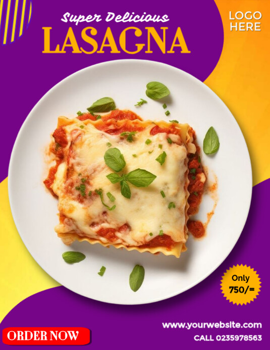 Copy of national lasagna day flyer | PosterMyWall