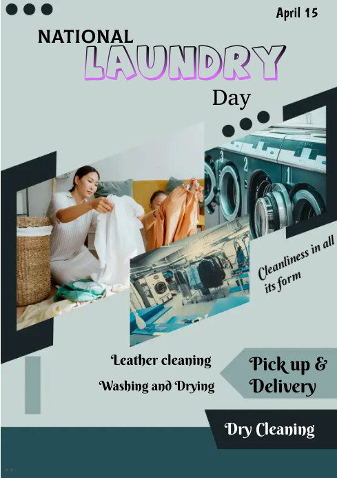 National laundry day template design | PosterMyWall