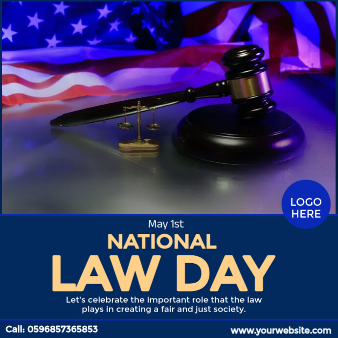 Plantilla de National Law Day | PosterMyWall