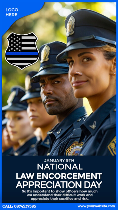 National Law Enforcement Day Design Template | PosterMyWall