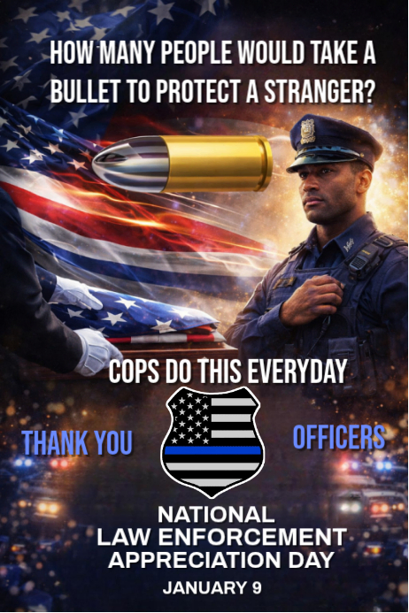 national law enforcement day poster Template | PosterMyWall