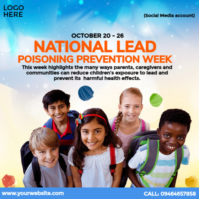 National Lead Poisoning Prevention Week Template | PosterMyWall