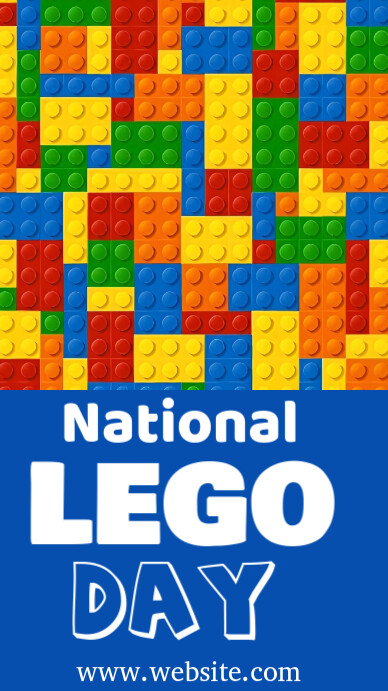 National Lego day Template | PosterMyWall