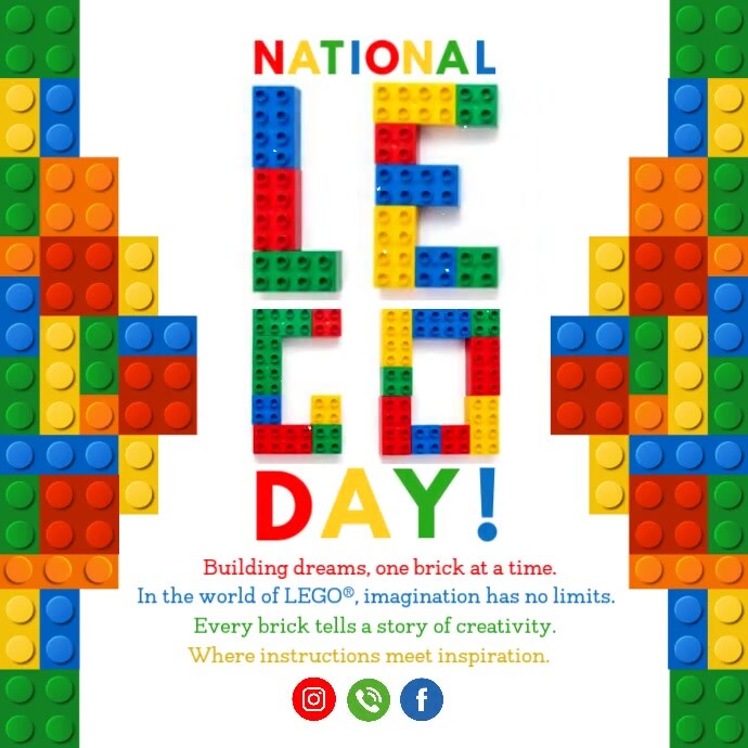 Copy of National Lego Day | PosterMyWall
