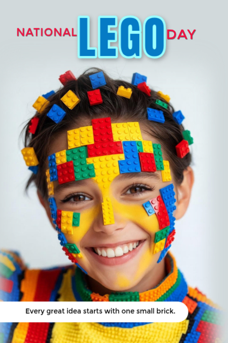 Plantilla de National Lego day | PosterMyWall