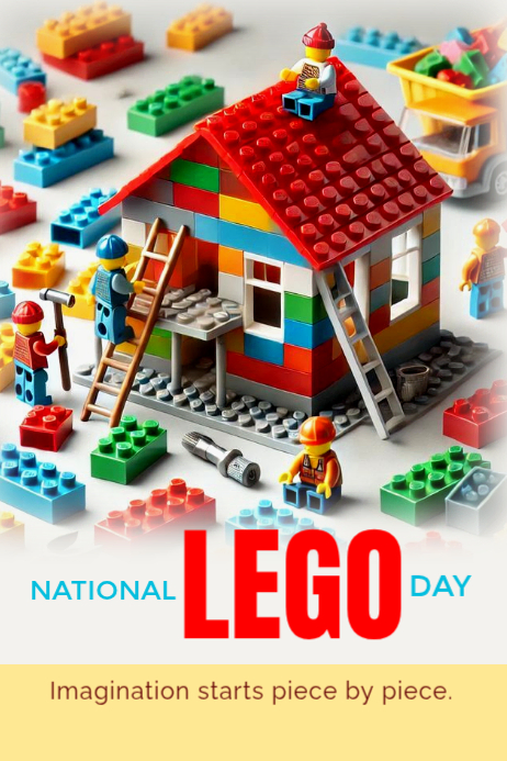 National Lego day Template | PosterMyWall
