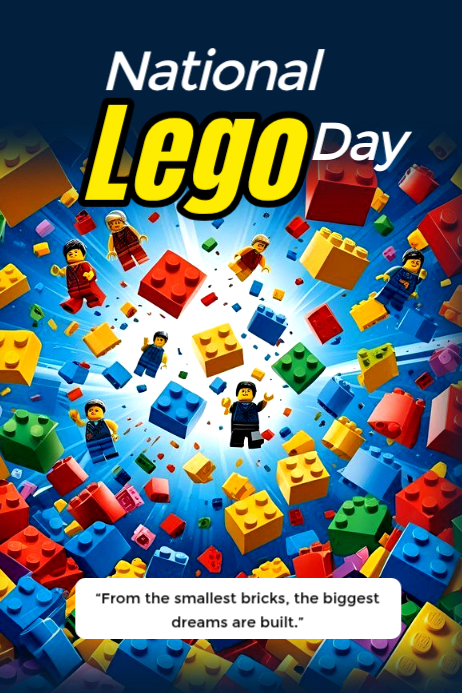 National Lego day Template | PosterMyWall