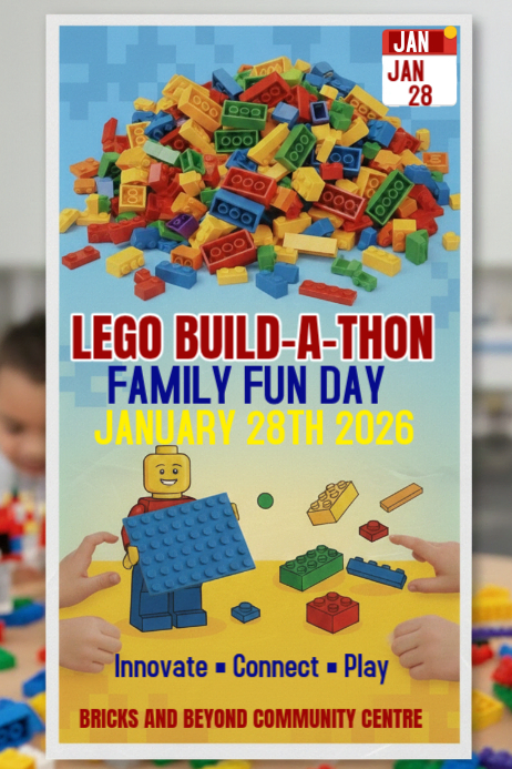 National LEGO Day Template | PosterMyWall