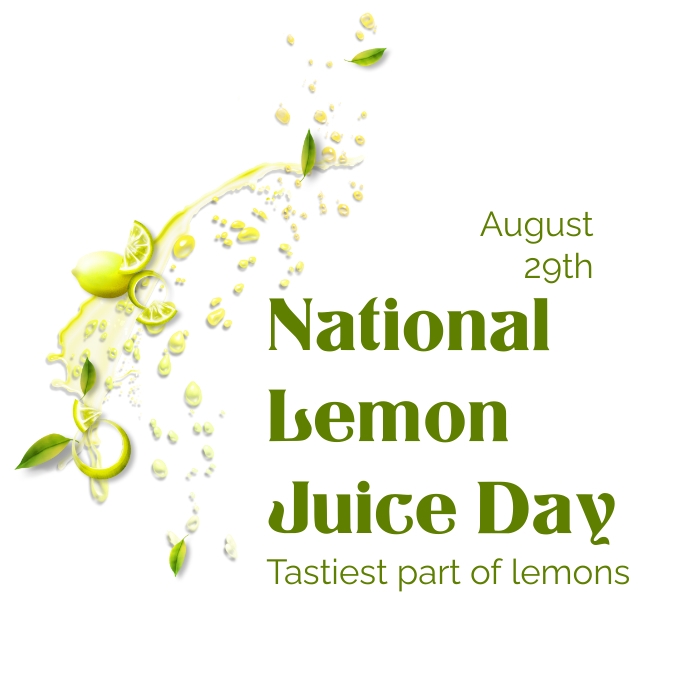 Plantilla de National Lemon Juice Day | PosterMyWall