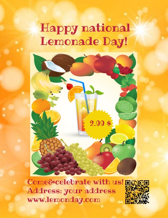 Plantilla de National Lemonade Day (1) | PosterMyWall
