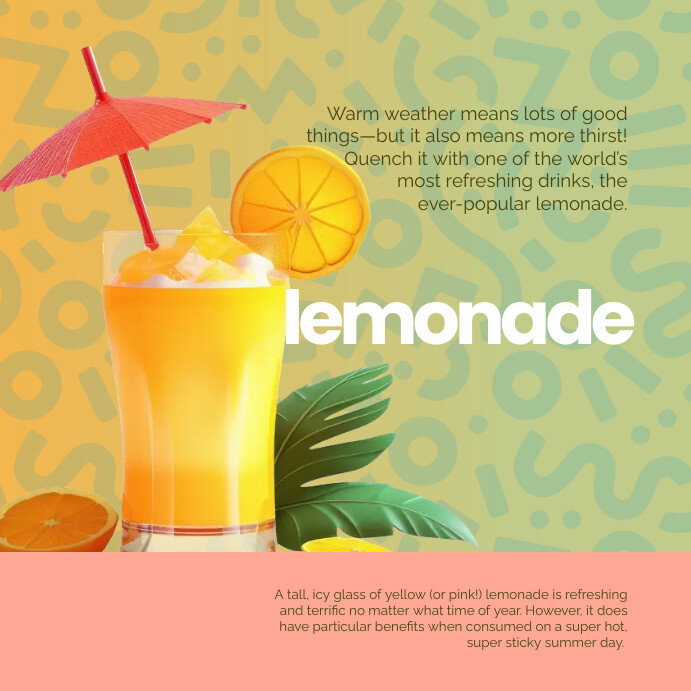 Plantilla de National Lemonade Day Instagram Post | PosterMyWall