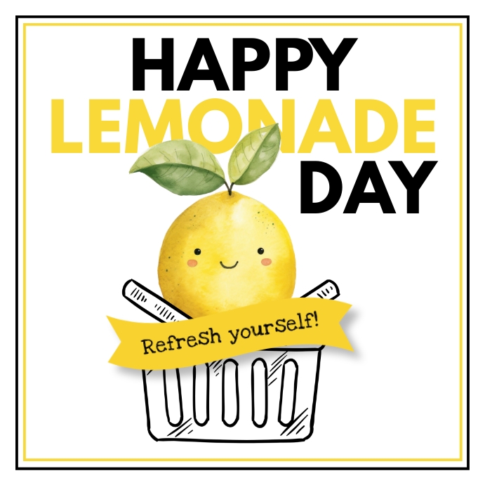 Plantilla de National Lemonade Day Instagram Post | PosterMyWall
