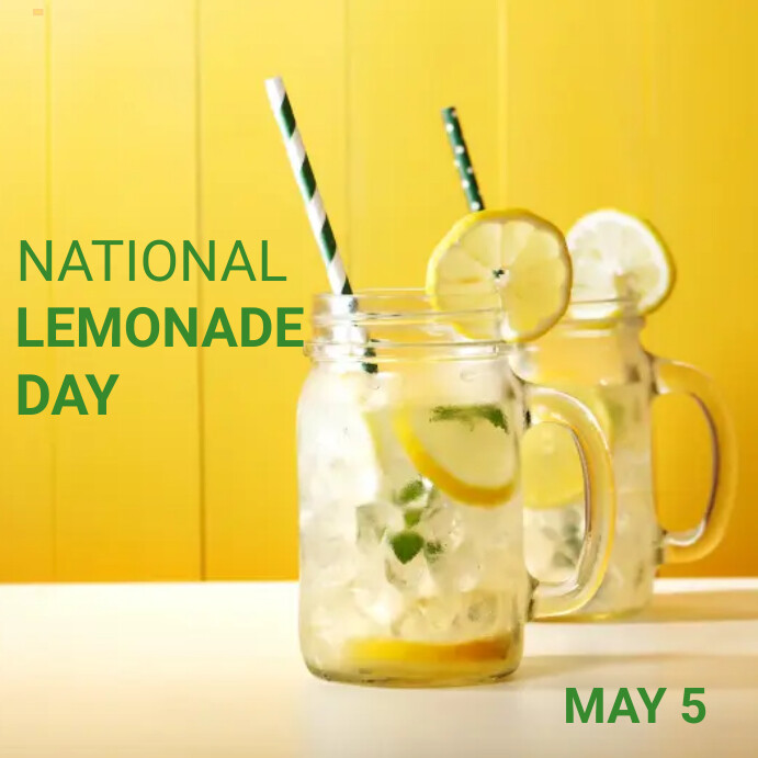 Plantilla de National lemonade day remembrance template | PosterMyWall