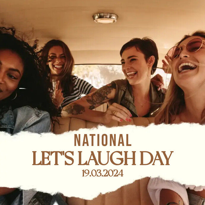 National Let's Laugh Day Instagram Post Template | PosterMyWall