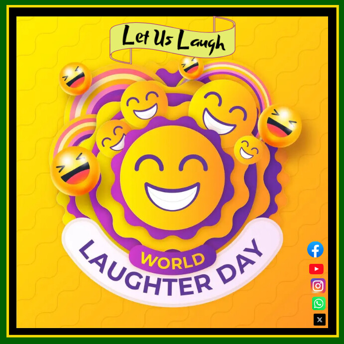 Copy of National Let's Laugh Day Post | PosterMyWall
