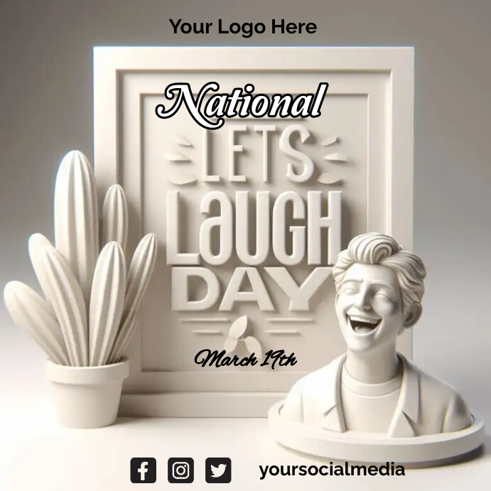 National Let's Laugh Day Poster Template | PosterMyWall