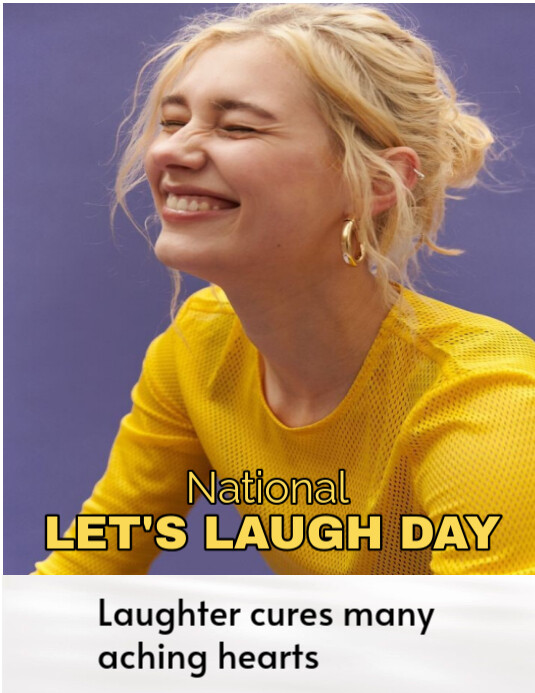 National Let's Laugh Day Template Design Flyer (us Letter) | PosterMyWall