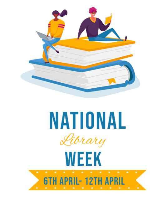 National library week poster ad design Template | PosterMyWall