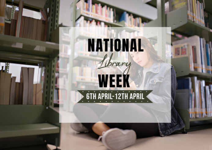 National library week poster ad design Template | PosterMyWall