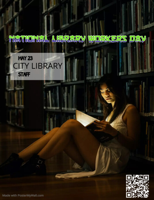 National Library Workers Template | PosterMyWall