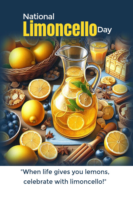 Copy of National limoncello day | PosterMyWall