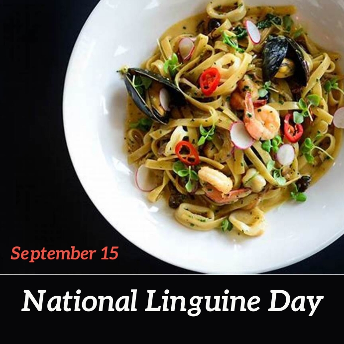 Plantilla de Día Nacional Del Linguini | PosterMyWall
