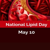 National lipid day seal illustration Template | PosterMyWall