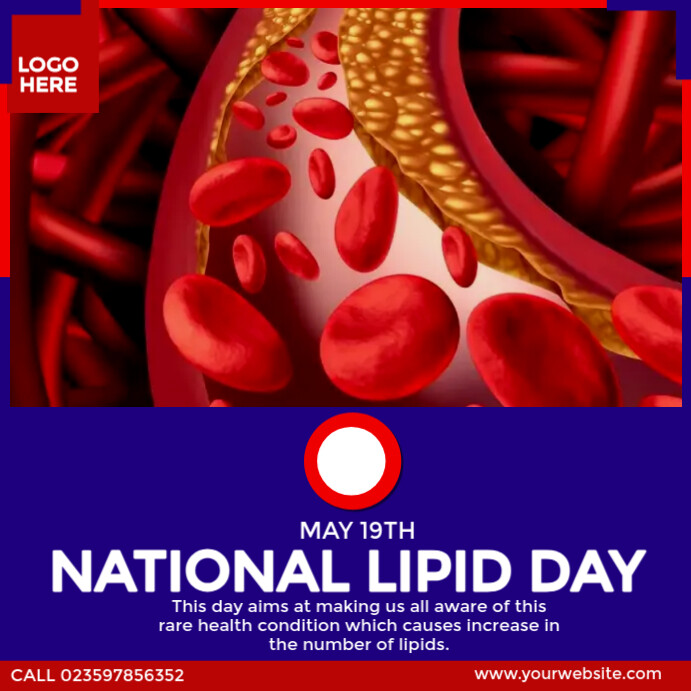 Copy of national lipid day | PosterMyWall