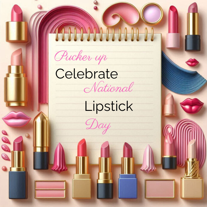 National Lipstick Day Template | PosterMyWall