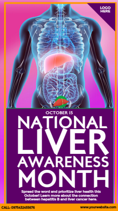 National Liver Awareness Month Ad Template | PosterMyWall