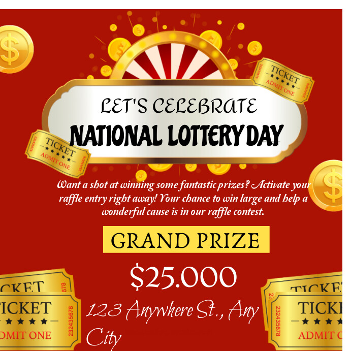 Copy of National lottery day | PosterMyWall