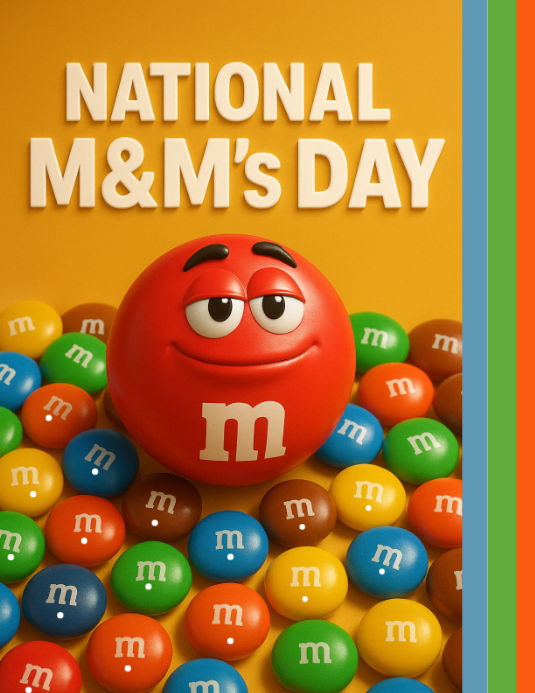 National M&M Day Template | PosterMyWall