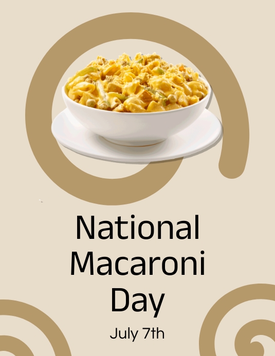 Plantilla de National Macaroni Day | PosterMyWall