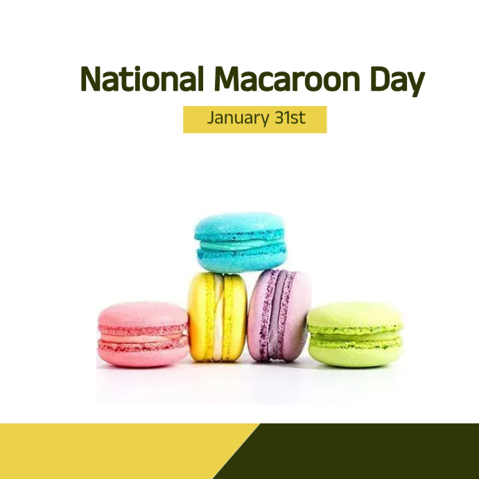 national macaroon day Template | PosterMyWall