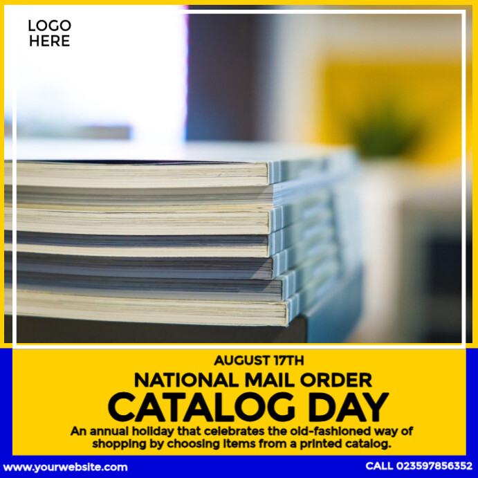 Copy of National Mail Order Catalog Day | PosterMyWall