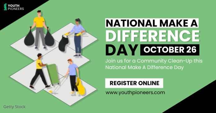 National Make A Difference Day Banner Templat | PosterMyWall