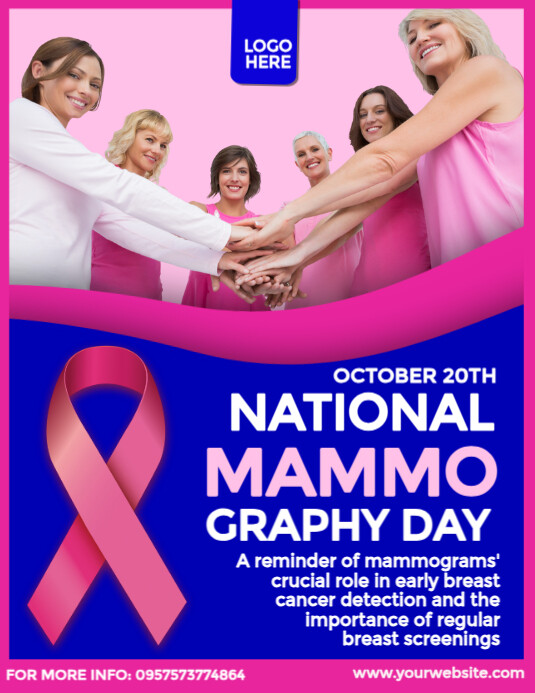 National Mammography Day Flyer Template | PosterMyWall