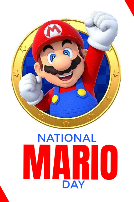 Plantilla de National Mario day | PosterMyWall