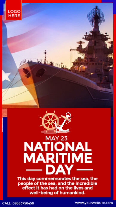 National Maritime Day Design Template | PosterMyWall