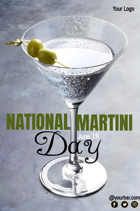 Copy of National martini day | PosterMyWall
