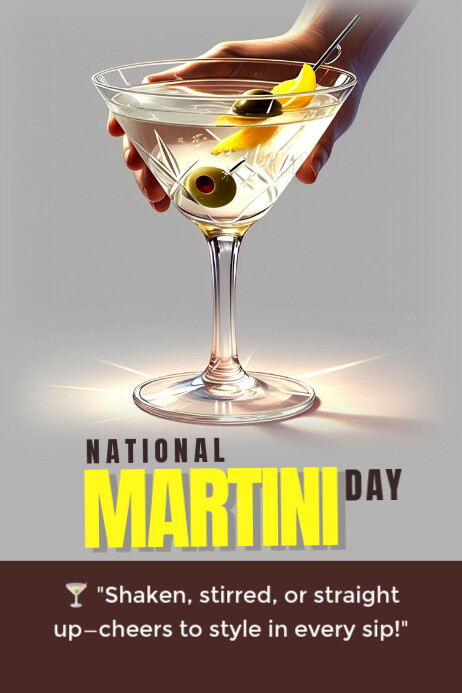 Copy of National martini day | PosterMyWall
