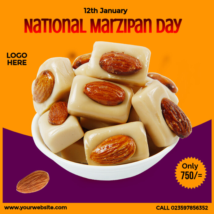 Copy of National Marzipan Day | PosterMyWall