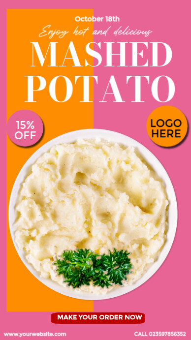 Copy of National Mashed Potato Day Design | PosterMyWall