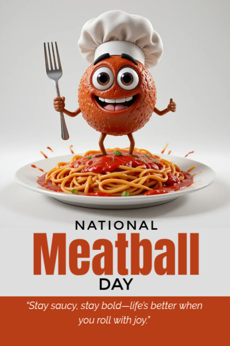 Plantilla de National meatball day | PosterMyWall