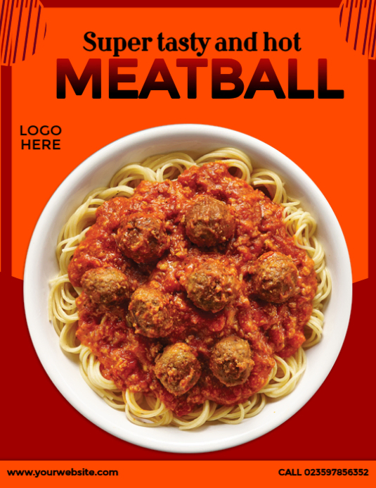 Copy of national meatball day flyer | PosterMyWall