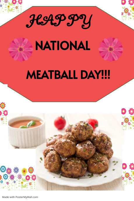 National meatball poster Template | PosterMyWall